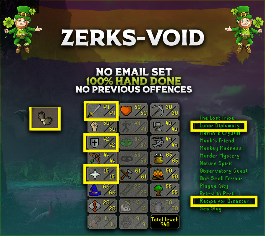 Buy OSRS Zerker Accounts | Cheapest OSRS Accounts website in 2022